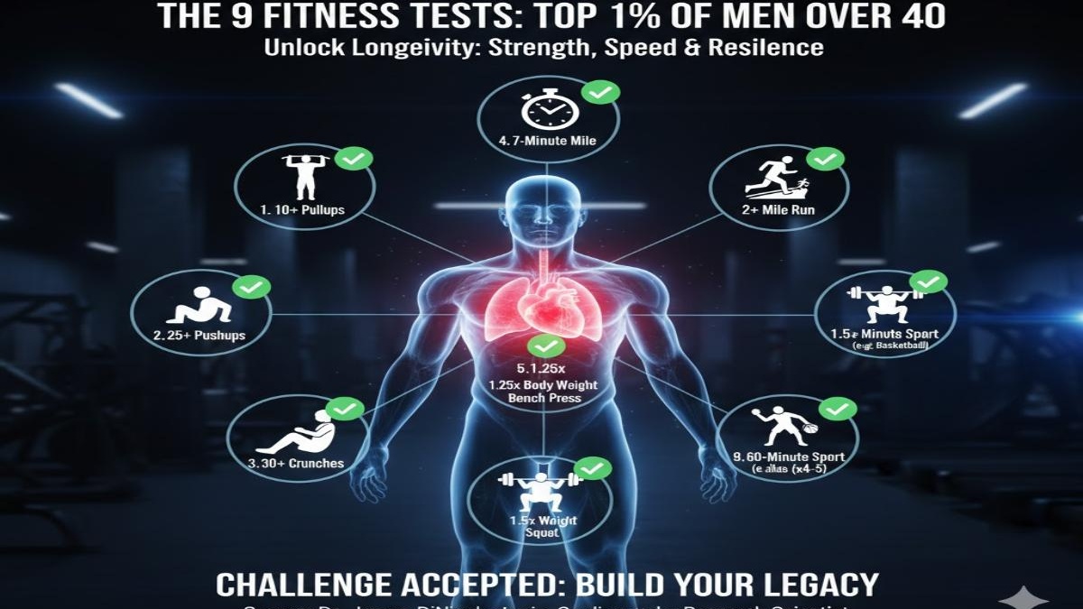 The elite benchmark: 9 fitness tests every man over 40 should pass to ...