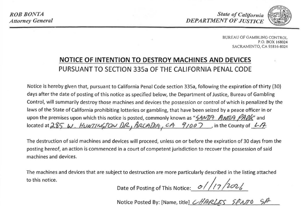 Santa Anita sues California over 'unlawful' government seizure of HHR ...
