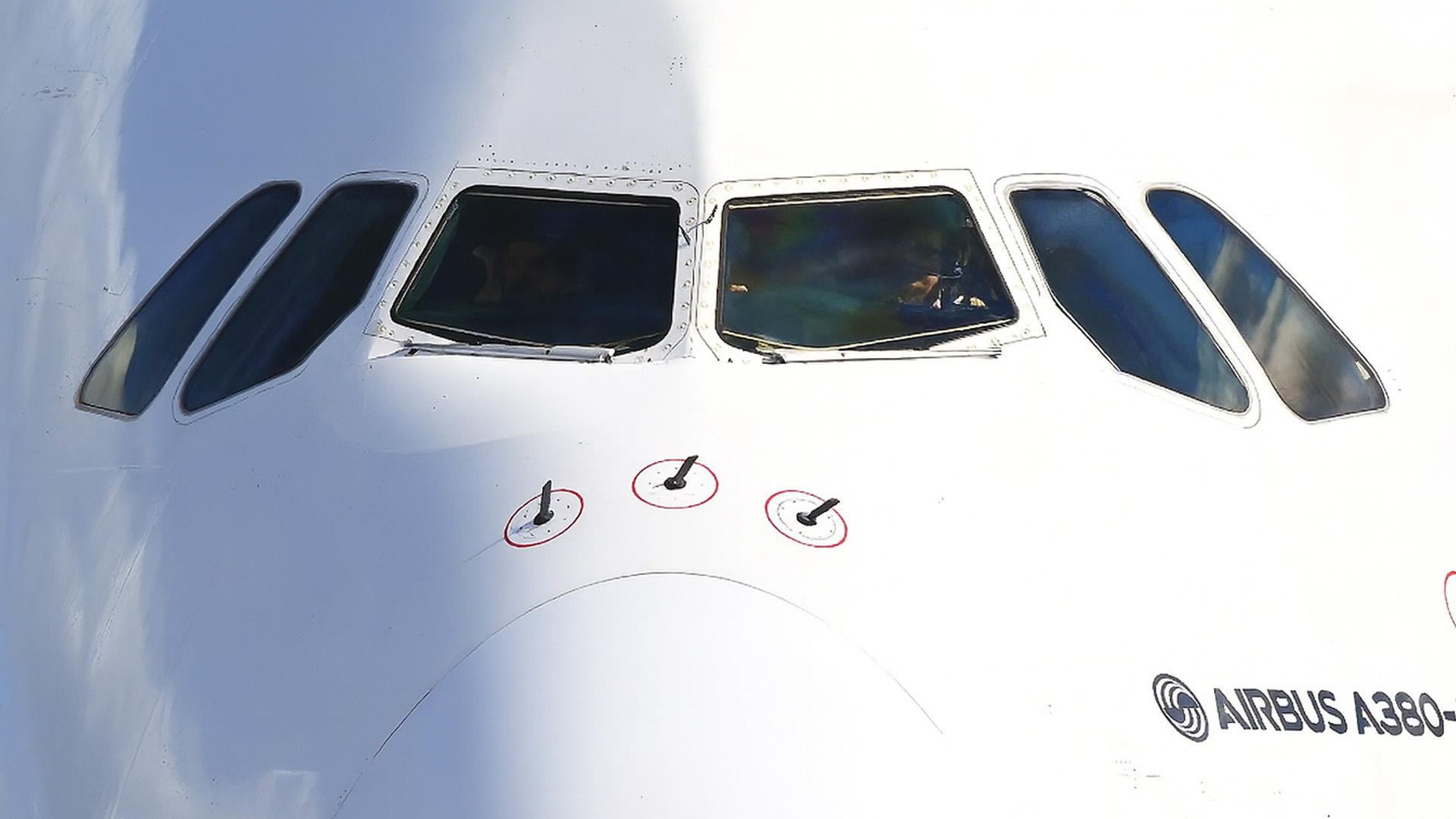 Close up details of the world’s largest passenger plane