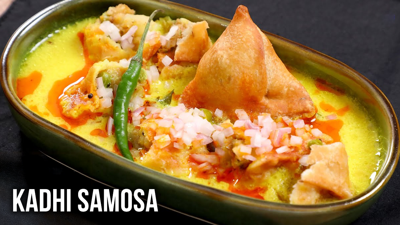 Street-style kadhi samosa