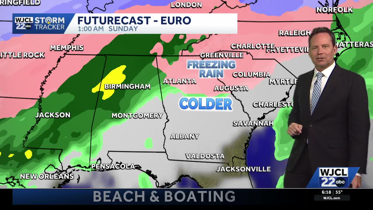Weekend storm system may deliver wintry weather to parts of the Southeast