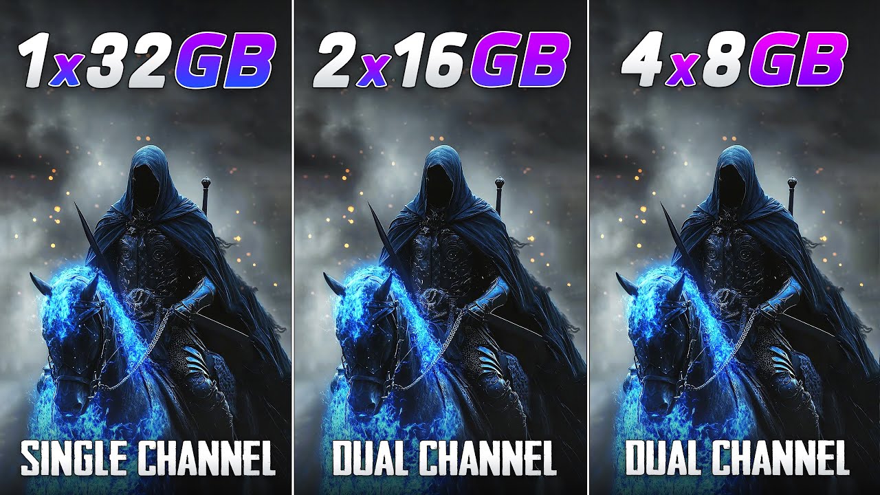 1x32GB vs 2x16GB vs 4x8GB - How many RAM modules are best for gaming in ...