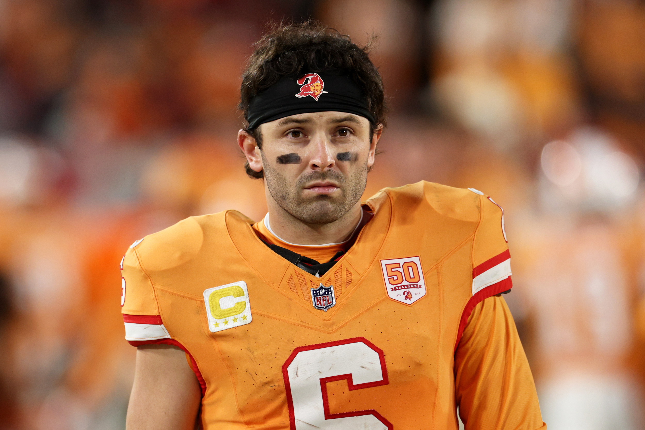 Buccaneers' Baker Mayfield sends fiery message to Falcons HC Kevin ...
