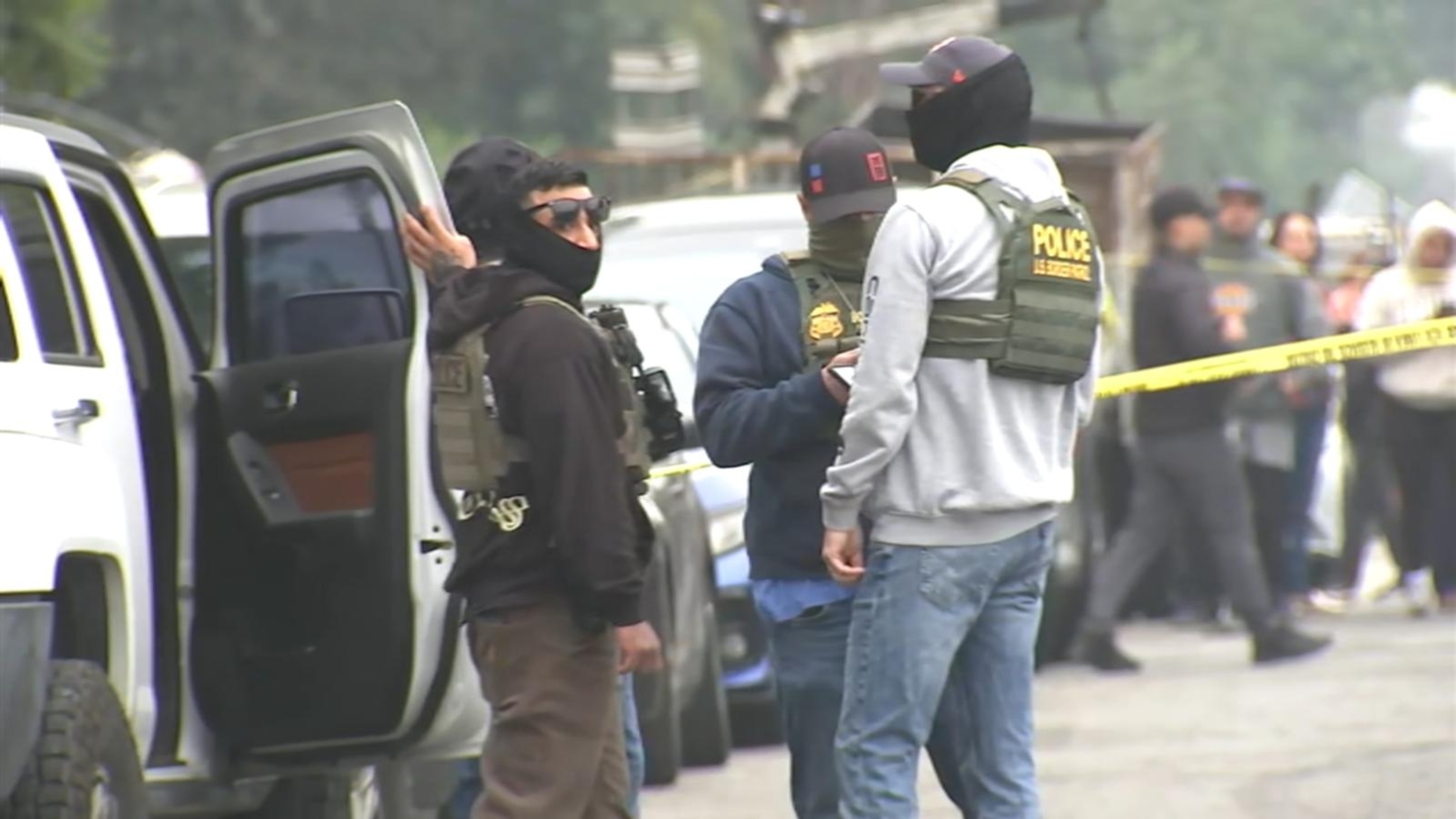 Shots fired during immigration raid after suspect tried to ram agents ...
