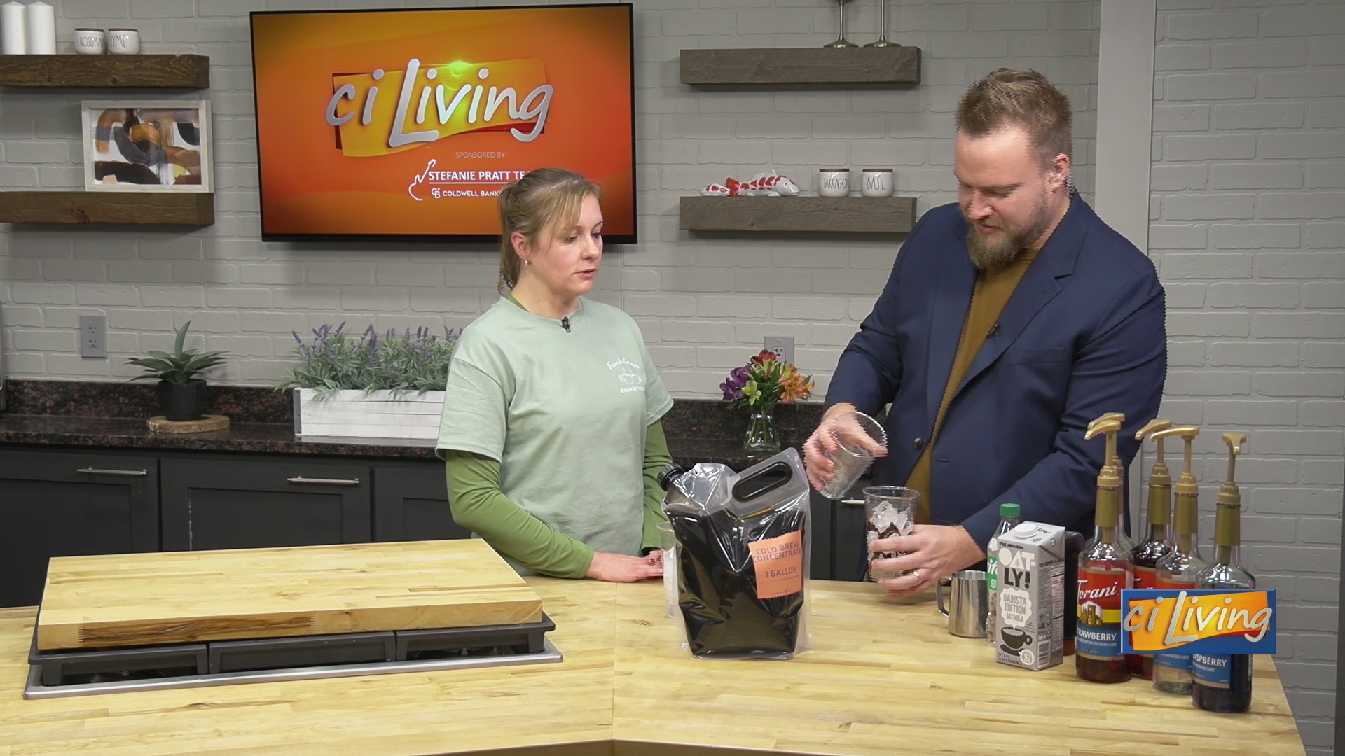 Chocolate covered strawberry cold brew & sweetheart sprite