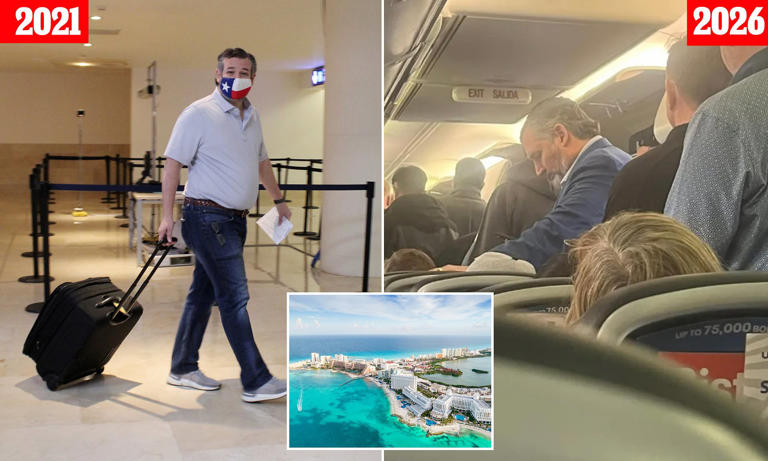 Ted Cruz ruthlessly mocked for another ill-timed voyage as terrifying ...
