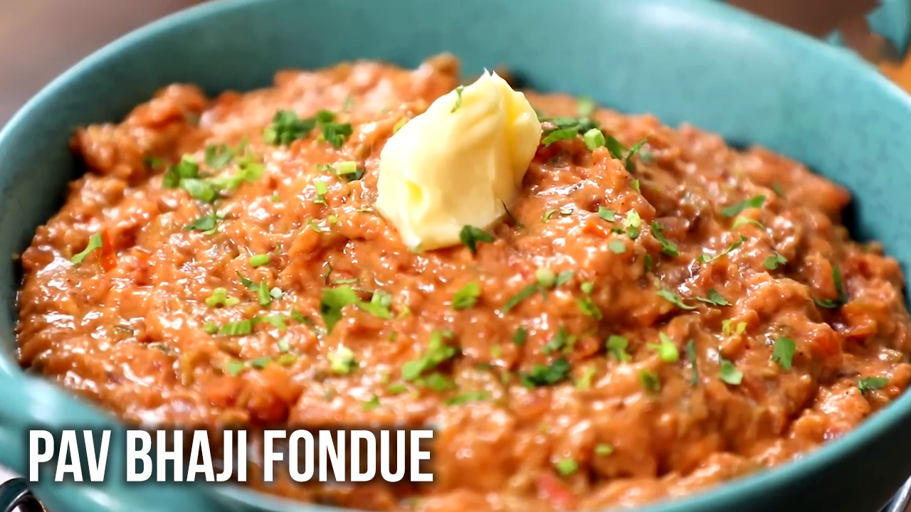 Ultimate pav bhaji fondue