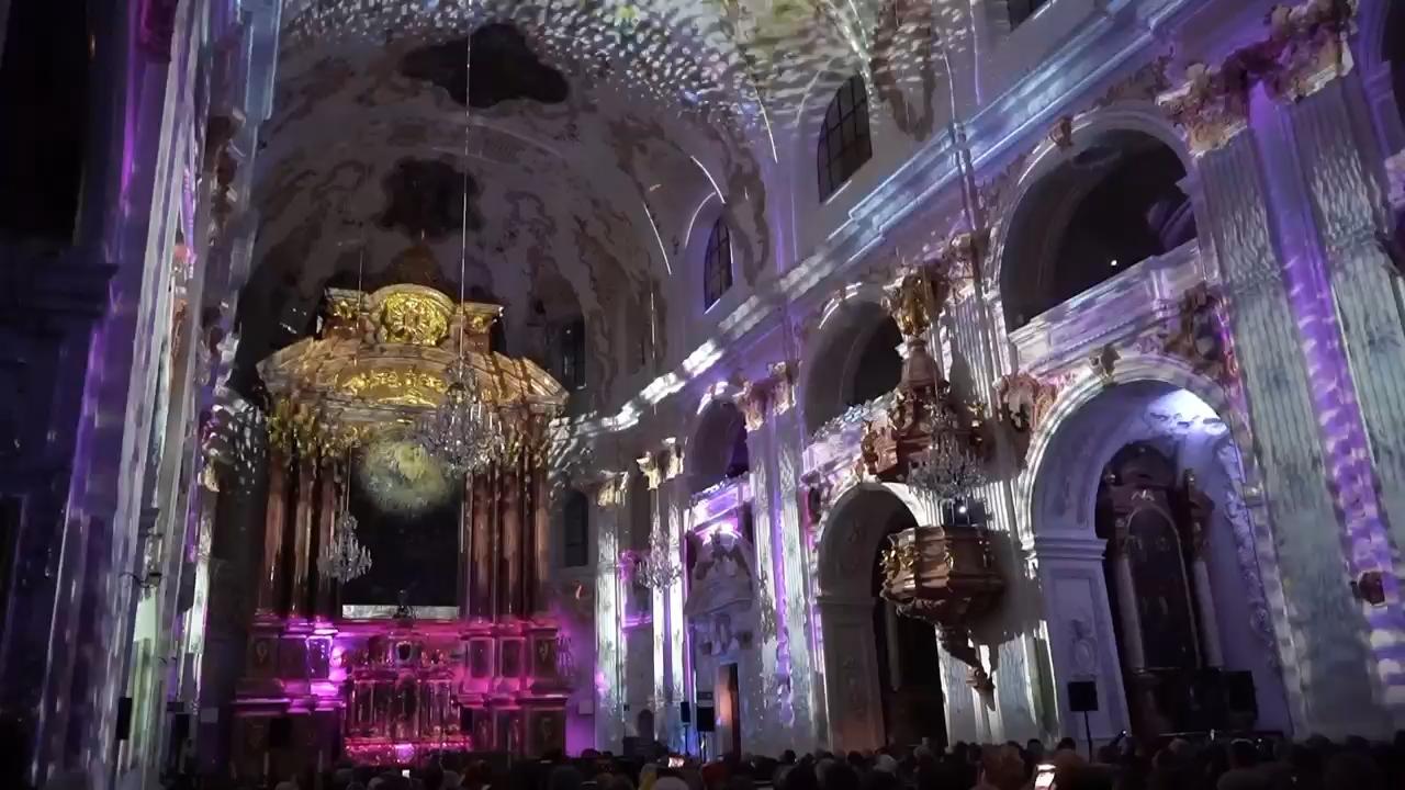 Switzerland's medieval old town shines at Lilu Light Festival