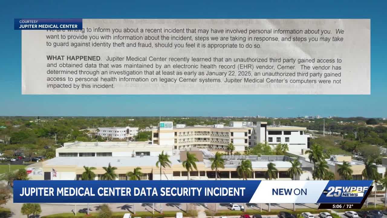 Jupiter Medical Center alerts patients to data breach