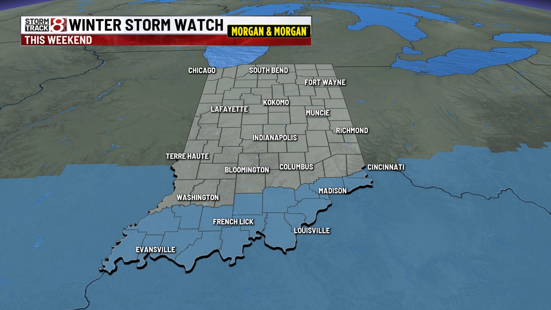 Winter storm watches issued for southern Indiana counties