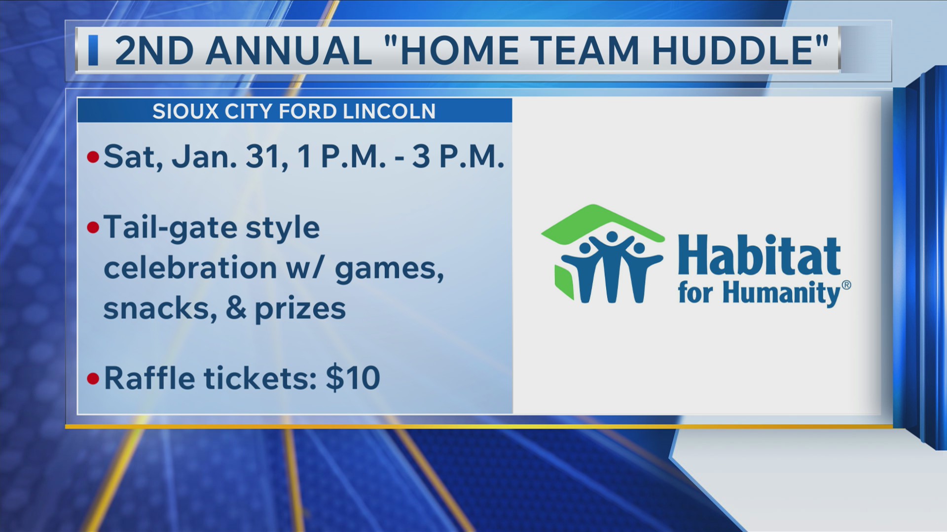 2nd annual "Home Team Huddle"