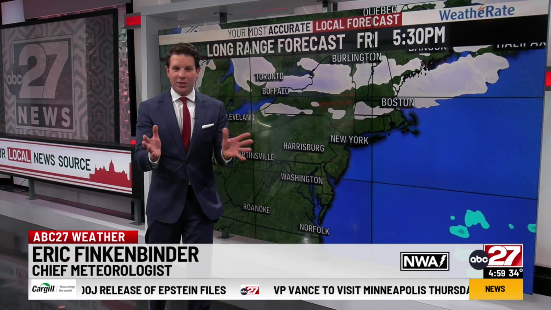 How much snow could Pennsylvania get this weekend?