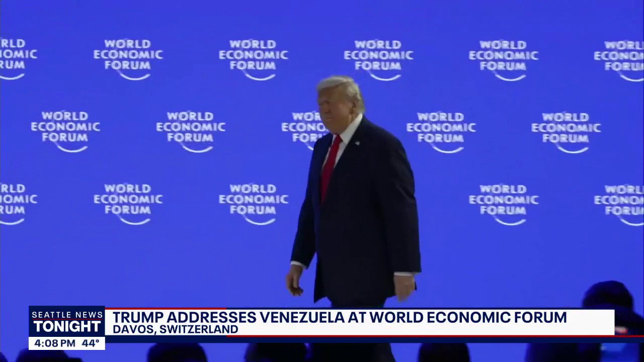 Trump addresses Venezuela at World Economic Forum