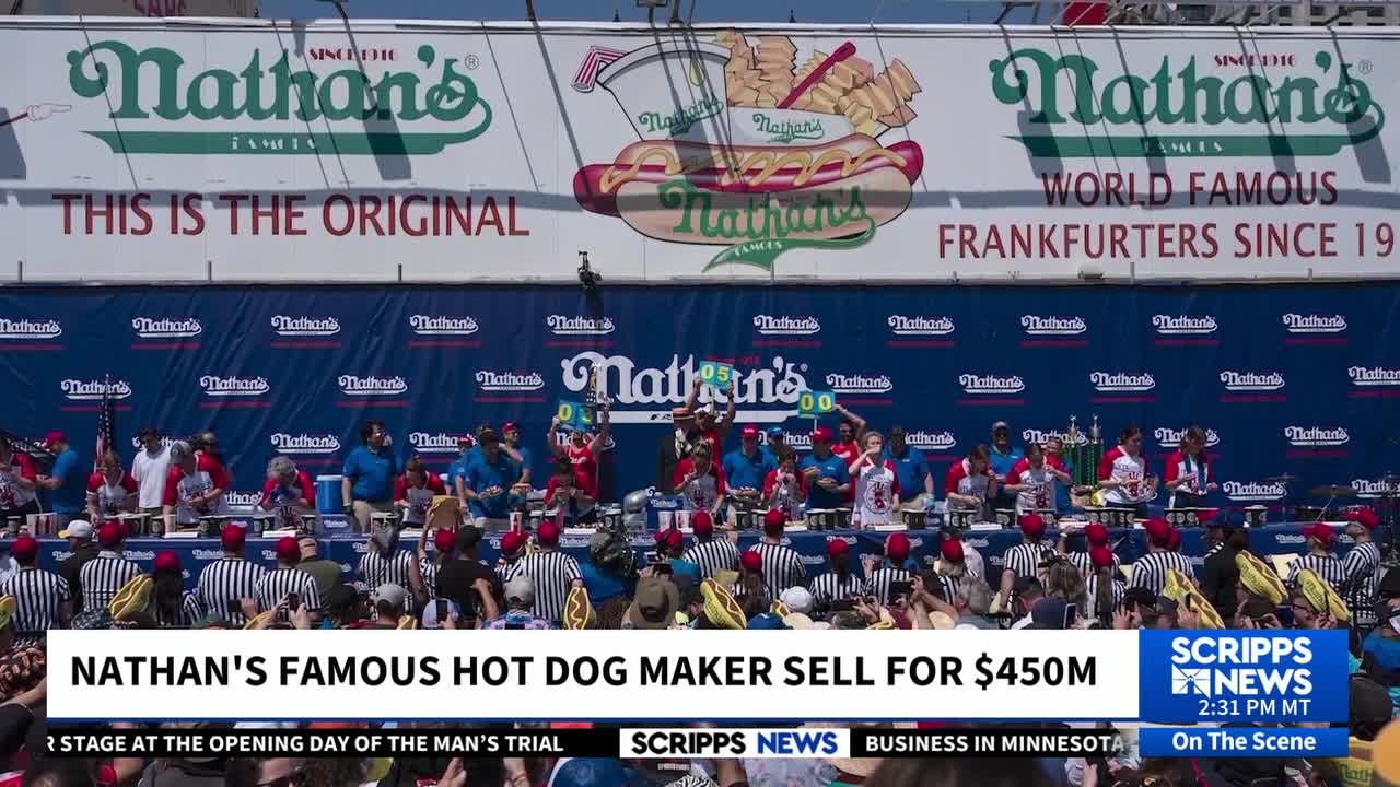 Iconic Coney Island hot dog hawker Nathan's Famous is sold for $450 million
