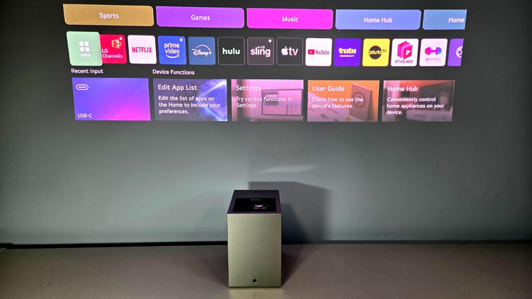 LG CineBeam S 4K UHD smart triple laser UST projector PU615U