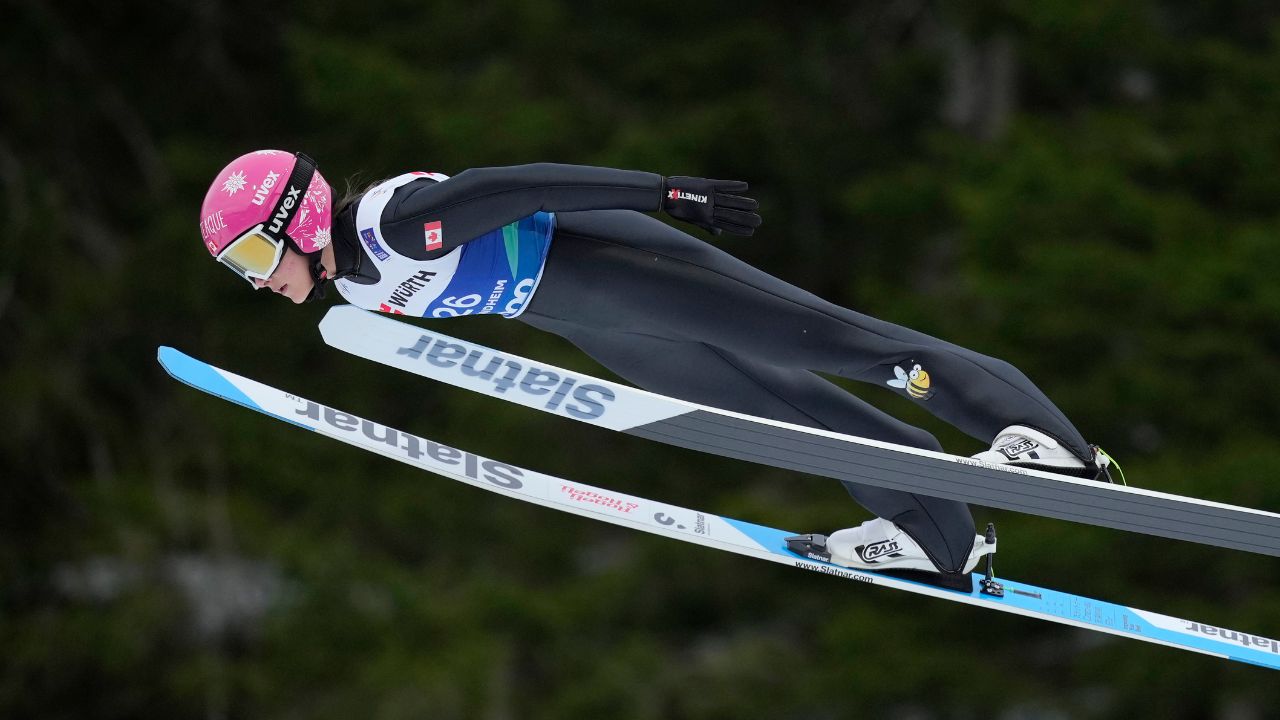 Canada’s Abigail Strate earns World Cup ski jumping bronze medal