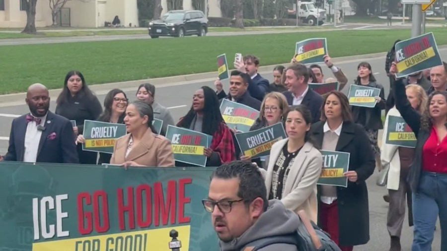 Rallying for justice: Rally held at State Capitol to condemn DHS, Trump ...