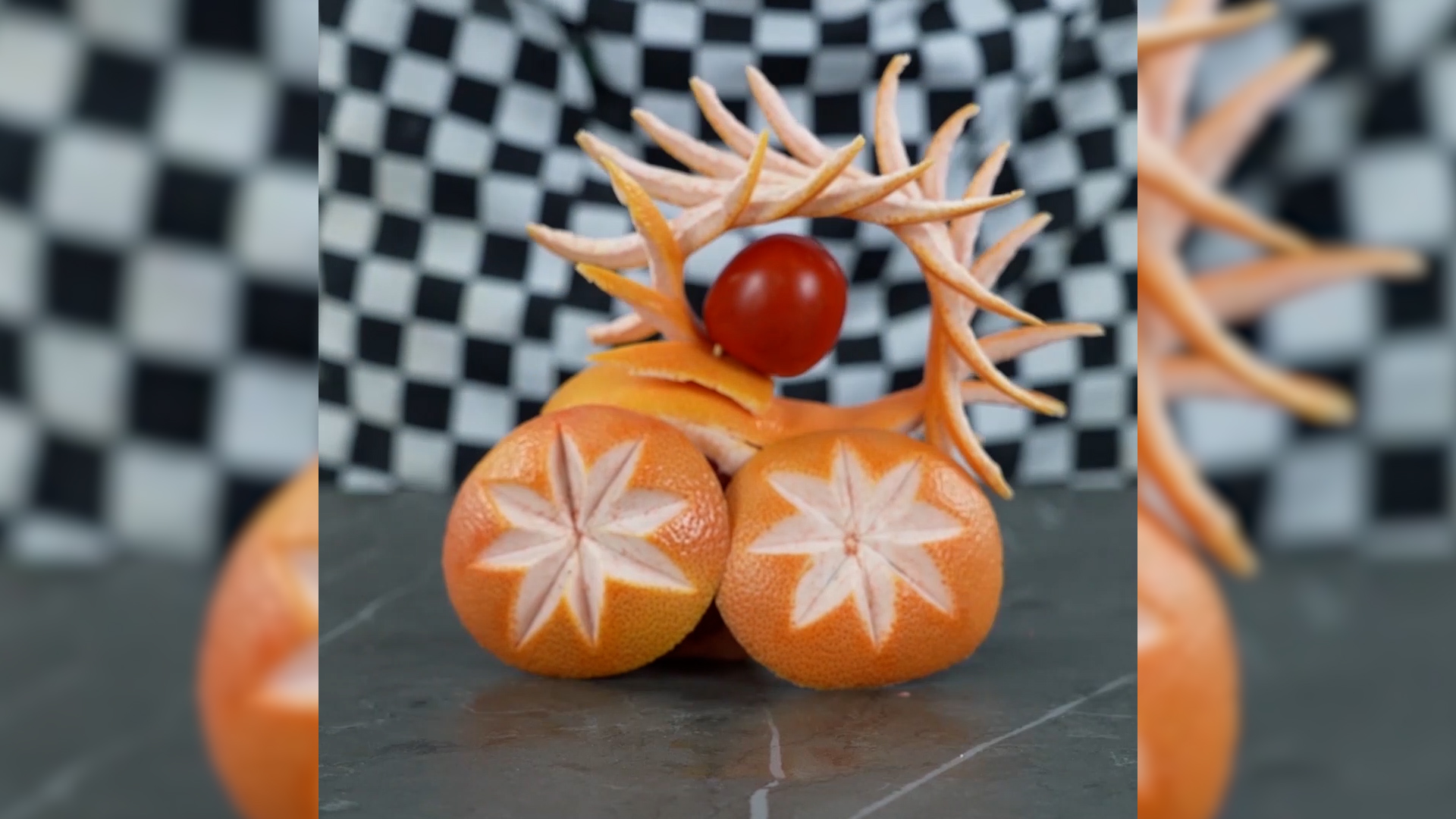 Impressive fruit garnish art & ideas