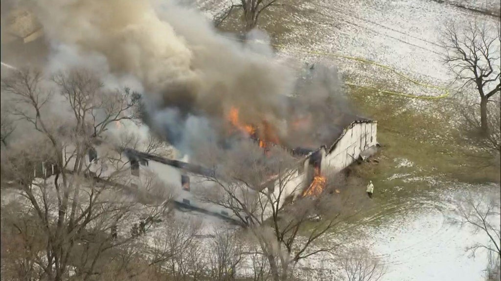 Ford Heights church engulfed in flame; fire crews at scene
