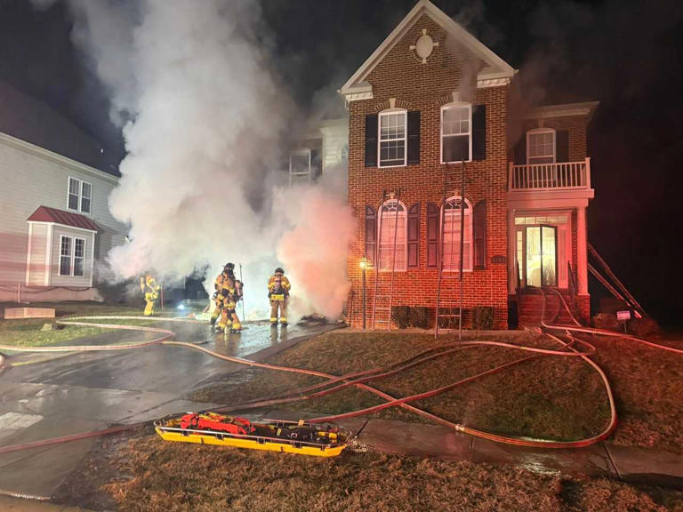 Garage fire rips through Maryland home before dawn, leaving family ...