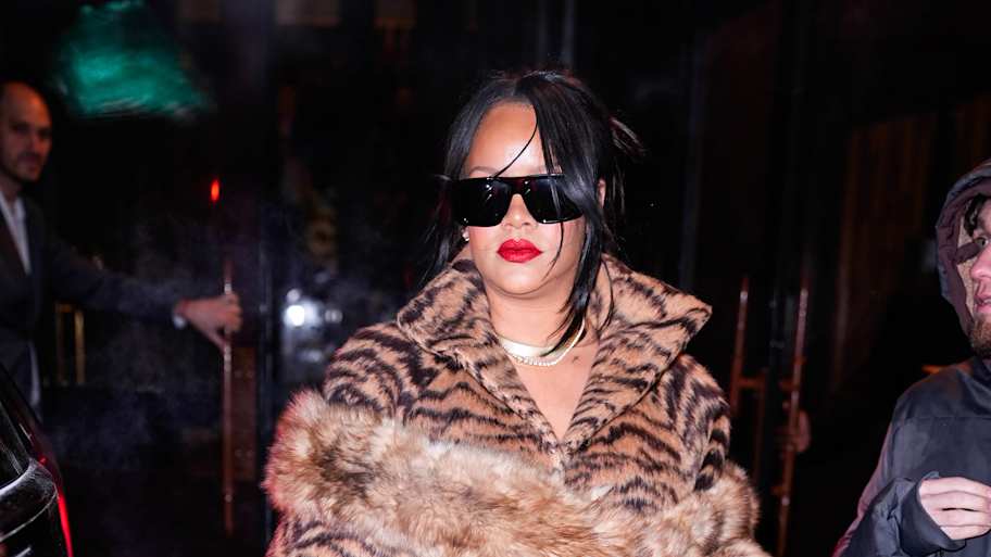 Rihanna’s winter street style features animal print from head to toe