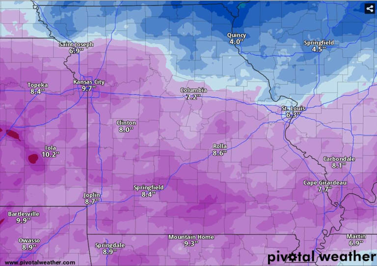 Winter storm watches issued for weekend snow storm in Illinois, St ...