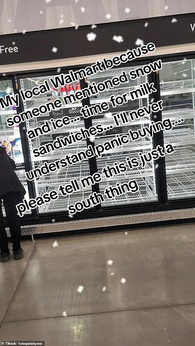 Panic buying frenzy empties stores ahead of 'worst winter storm ever ...