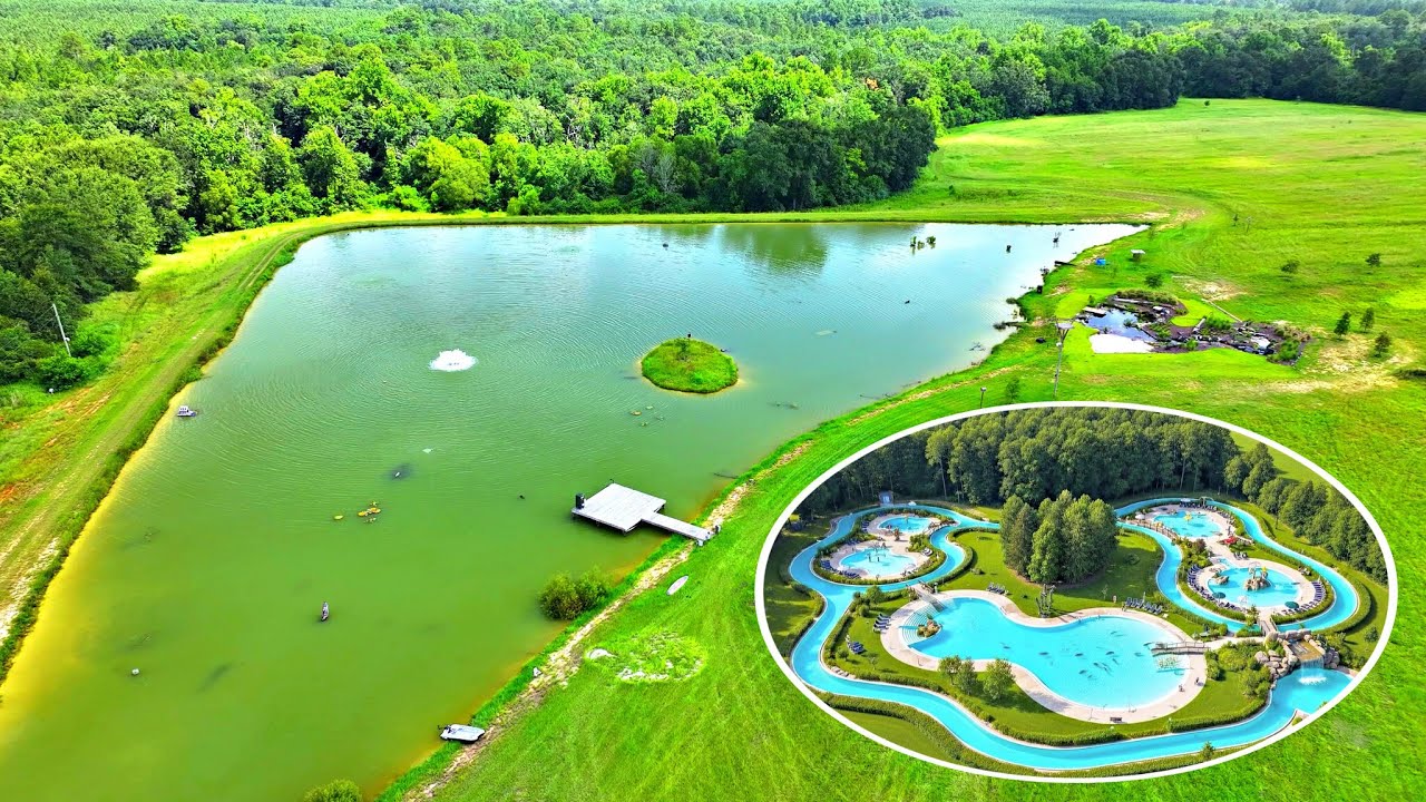 I built a lazy river pond for my fish!🐟