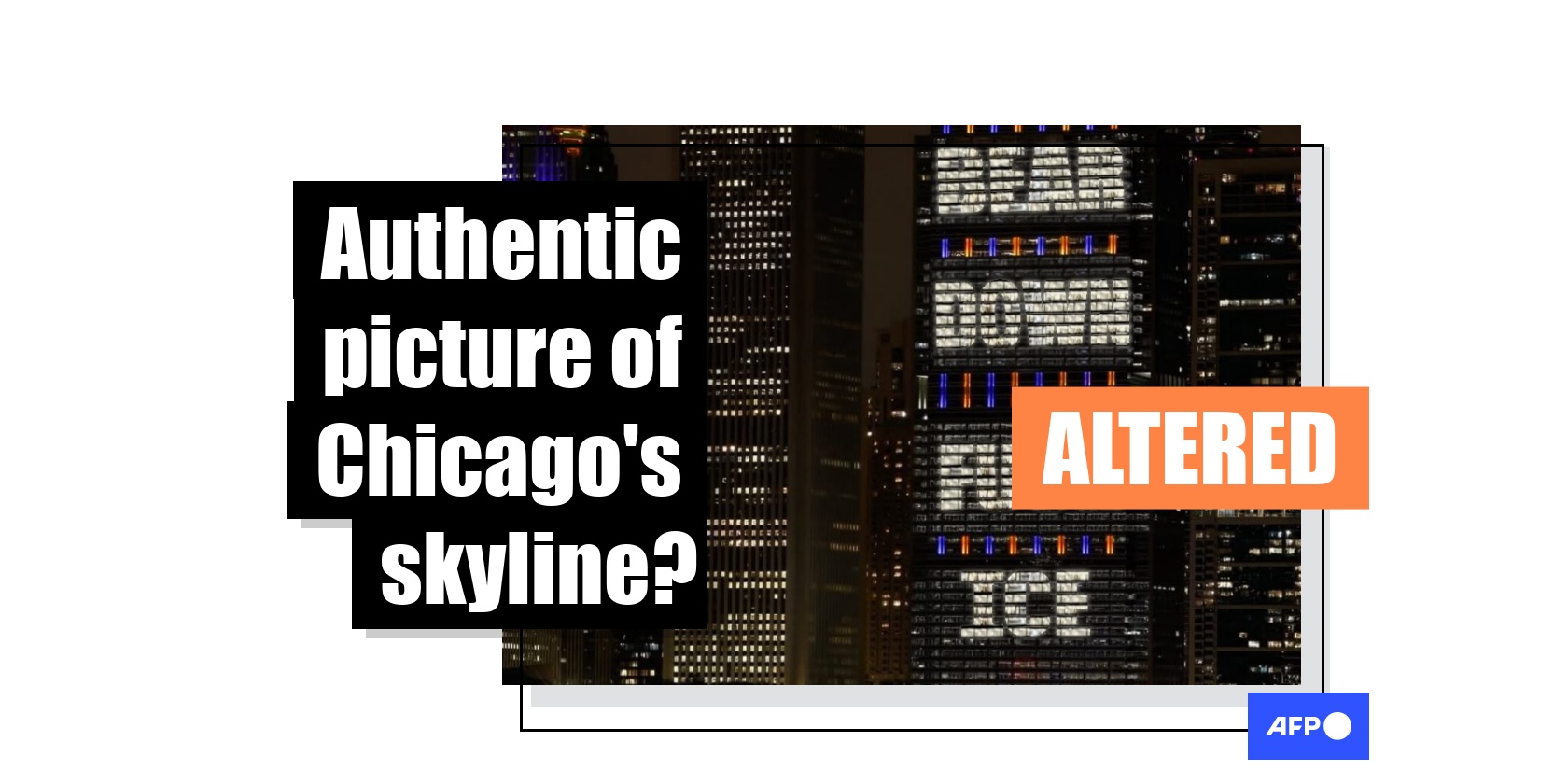 Image of pro-Bears, anti-ICE message on Chicago building is altered