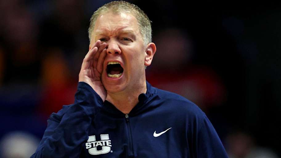 Utah State Aggies head coach Jerrod Calhoun laments loss to UNLV Runnin ...