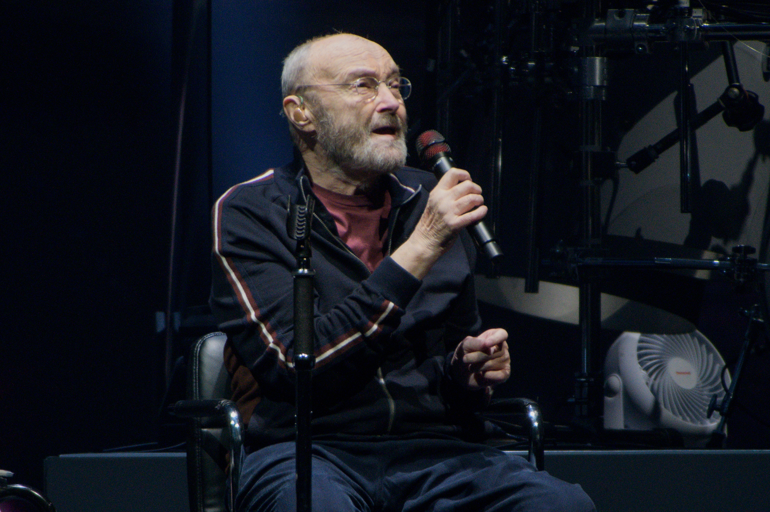 Legendary rocker Phil Collins makes rare public appearance after ...