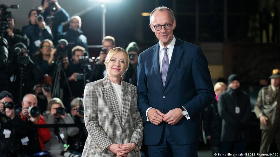 Alemania apuesta por Meloni para mediar ante Trump