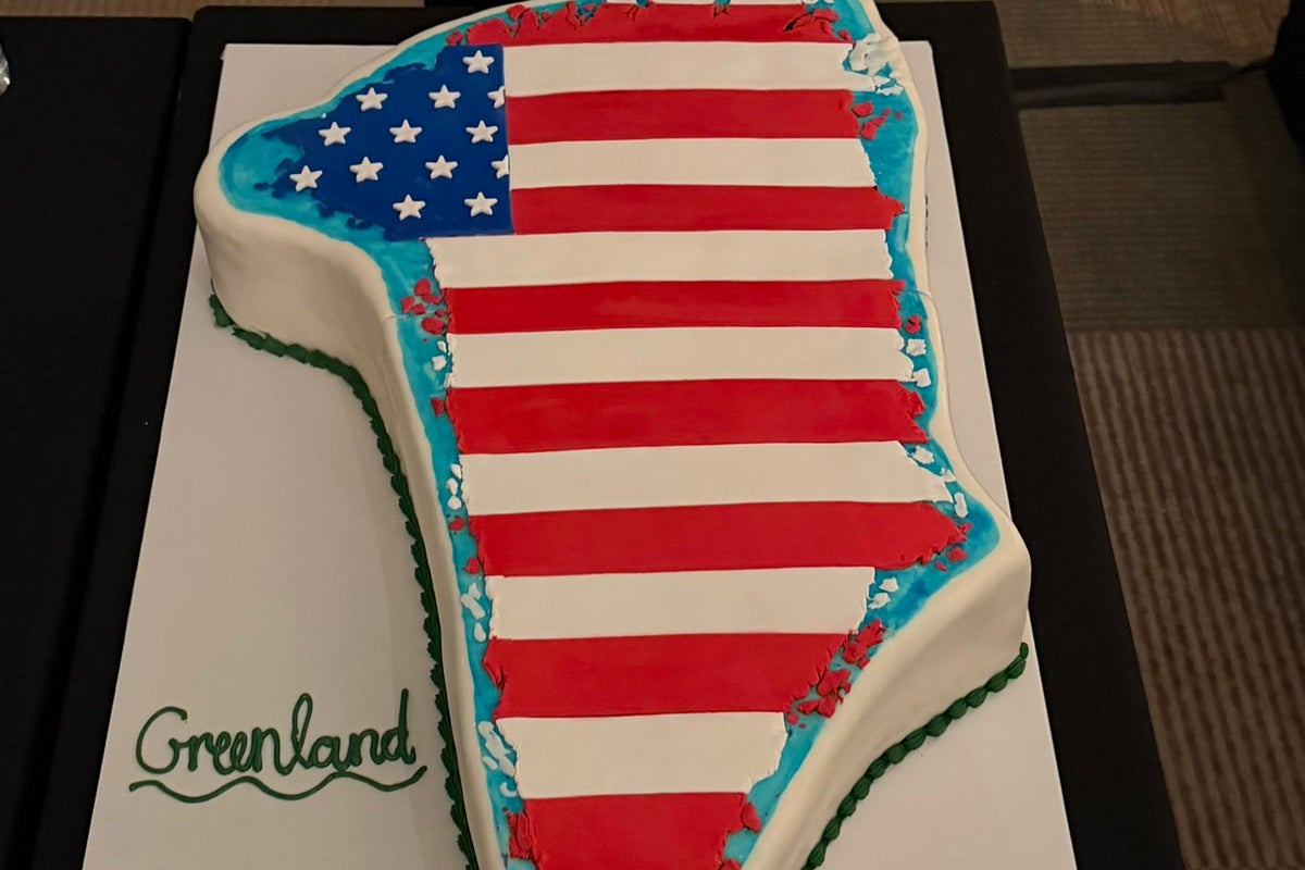 Greenland American flag cake served at GOP event at Kennedy Center