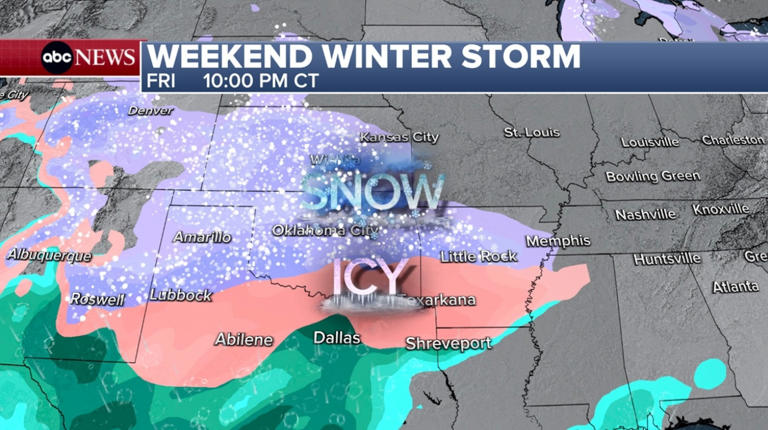 South braces for winter storm this weekend: Latest forecast