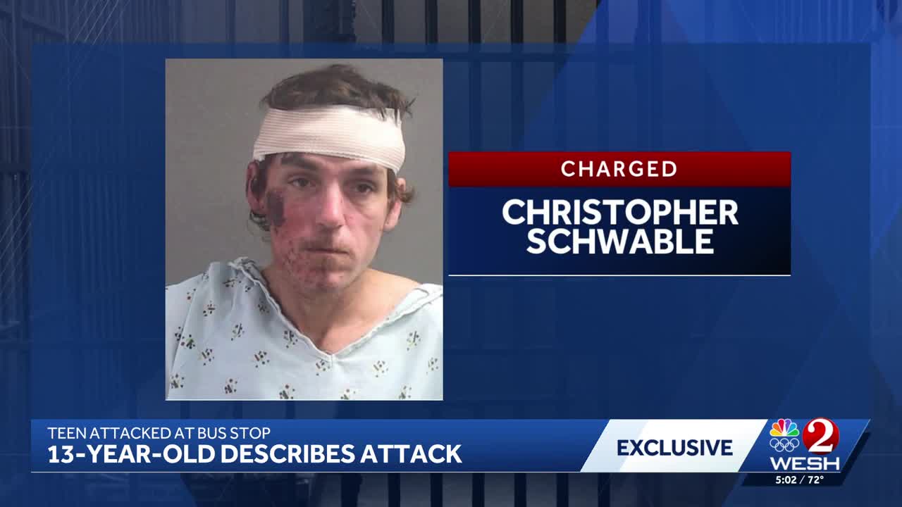 Body camera video shows teen describing random bus stop attack in DeLand