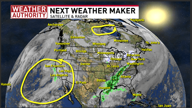 Tracking lake effect snow, arctic cold, and a southern snowstorm for ...