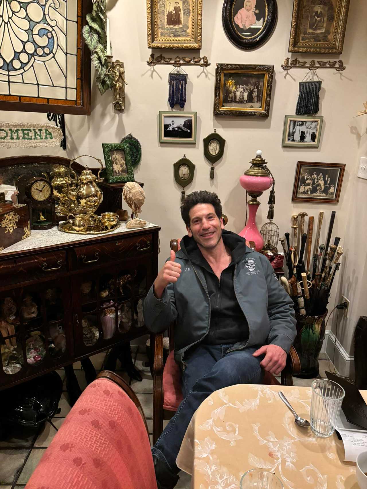 From crime fighter to carb loader: Jon Bernthal spotted enjoying pasta ...