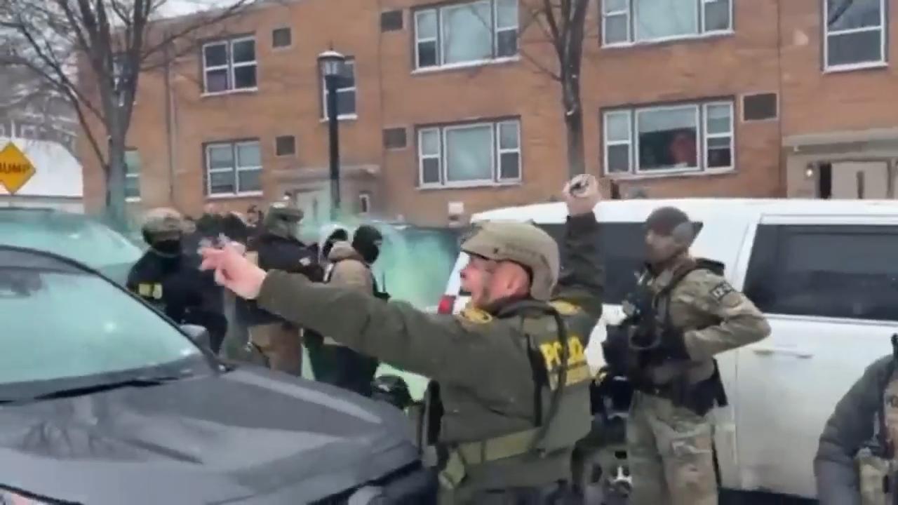 Video shows Border Patrol's Bovino tossing smoke canister at protesters ...