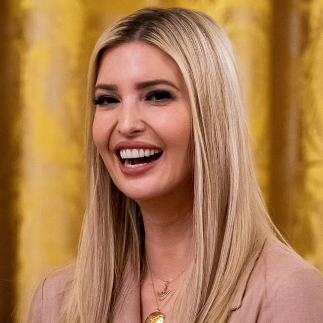 Ivanka Trump wears a black dress while attending college football game ...