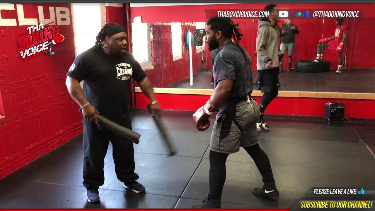 "Iron Maj" Alvin Varmall Jr hard at work with trainer Aroz "Terrific ...