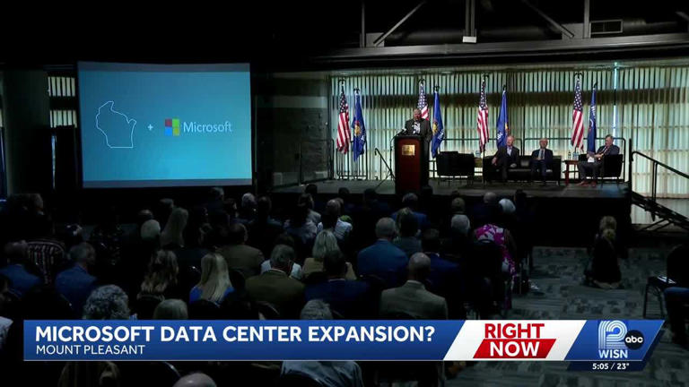 Microsoft's plan for 15 new data centers in Mount Pleasant moves forward