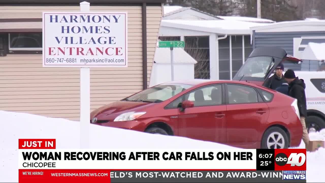 Woman rescued from being pinned underneath car, authorities say