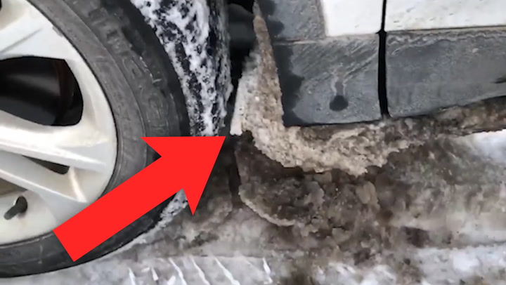Why clearing snow from wheel wells is important