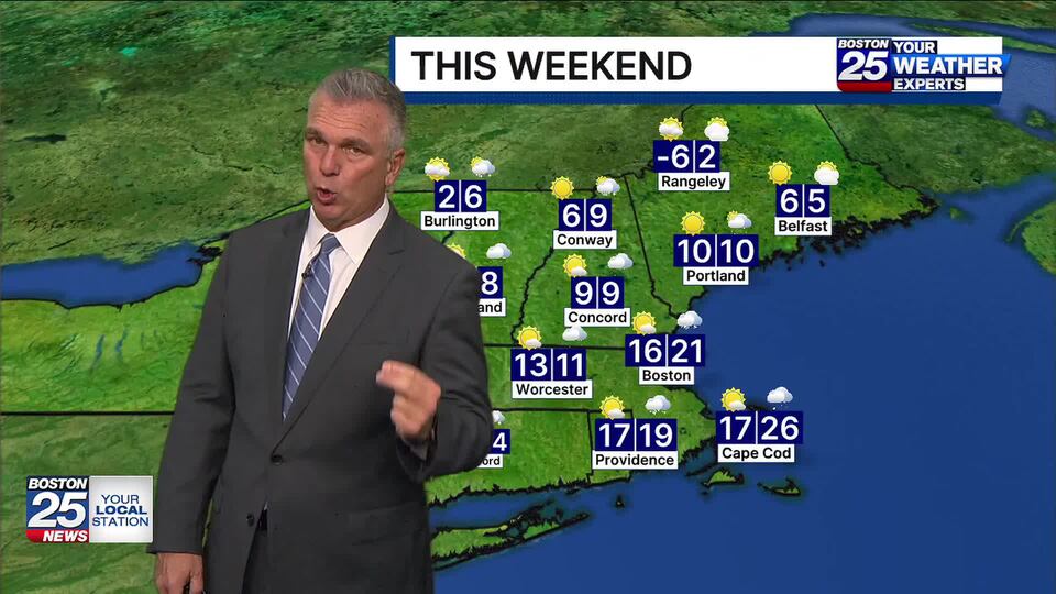 Boston 25 Wednesday evening weather forecast