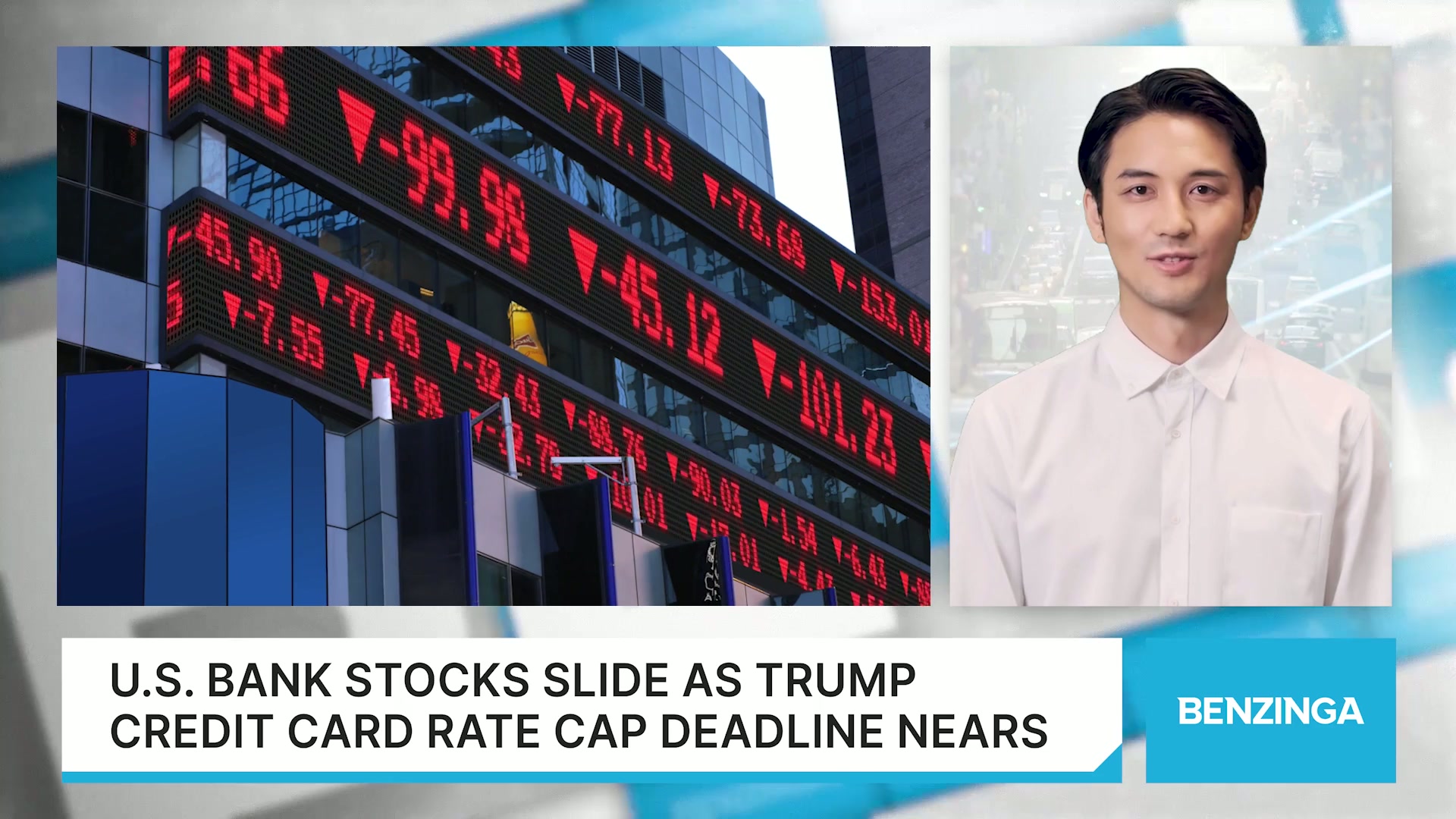 Bank stocks fall on rate cap