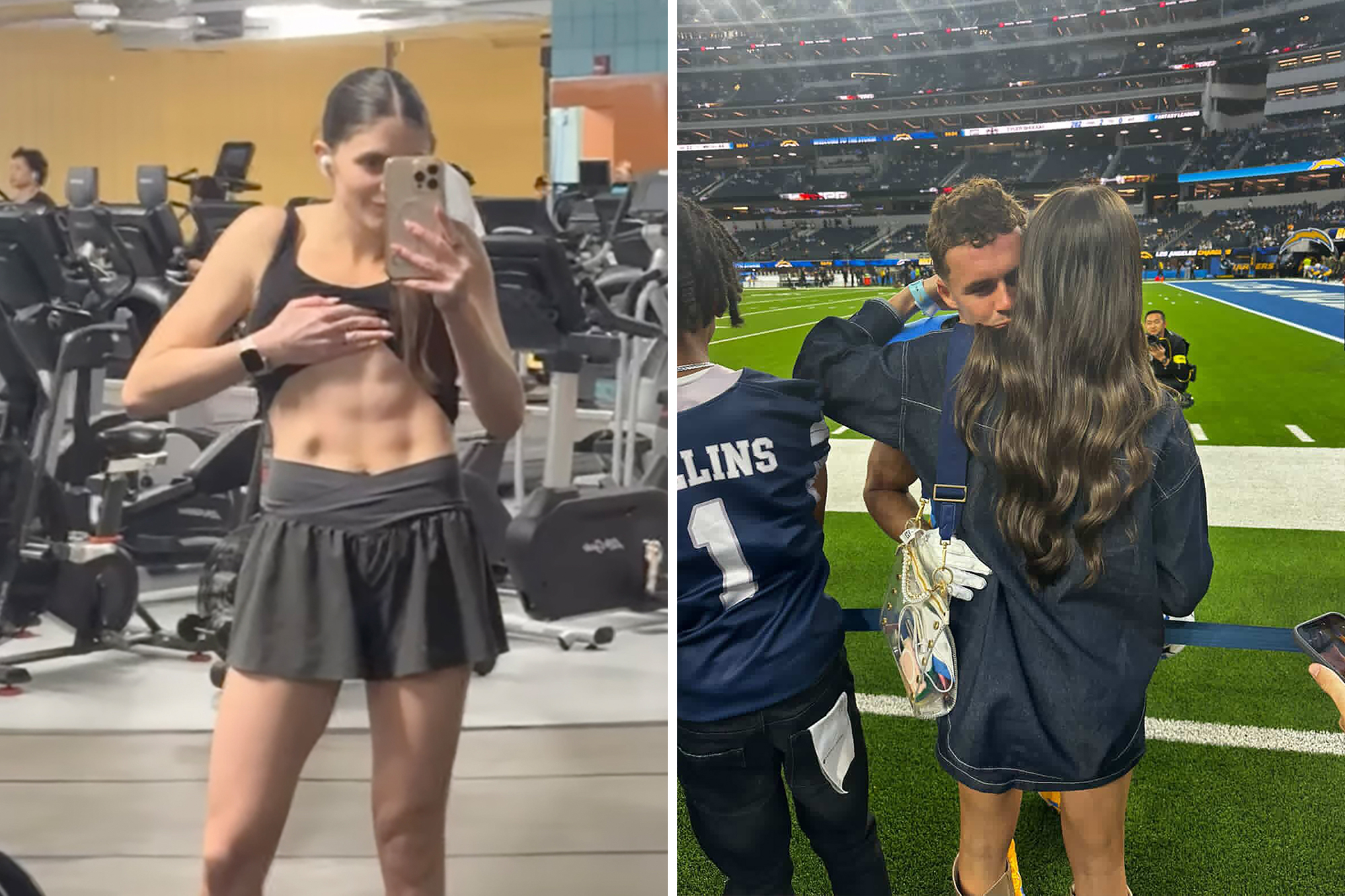 Chargers Star Ladd Mcconkeys Wife Flaunts Ripped Abs In Workout Video