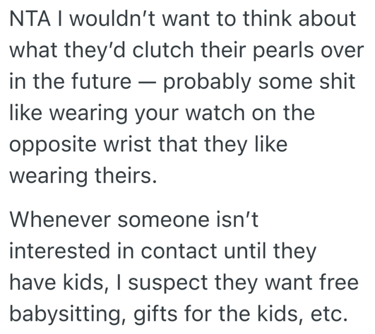 Her in-laws cut her off for over a year without explanation, but now ...