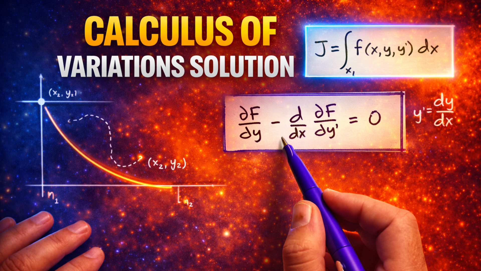 Why the straight line is the shortest path: A variational approach