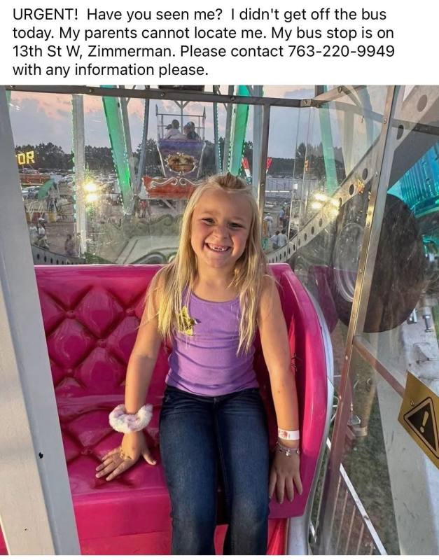 AMBER Alert canceled after Zimmerman girl is found safe; suspect arrested
