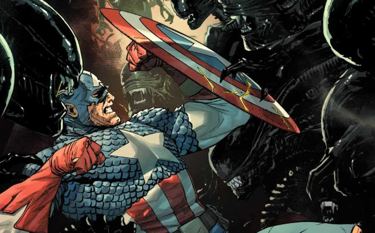 Captain America's Red Skull Unveils New Design as a Xenomorph